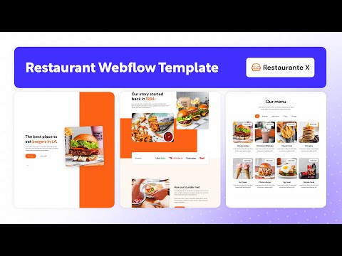 Restaurant Website Template | Restaurante X - BRIX Templates