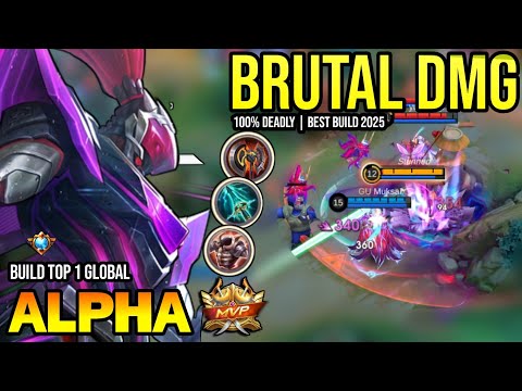 ALPHA BEST BUILD 2025 | BUILD TOP 1 GLOBAL ALPHA GAMEPLAY | MOBILE LEGENDS✓
