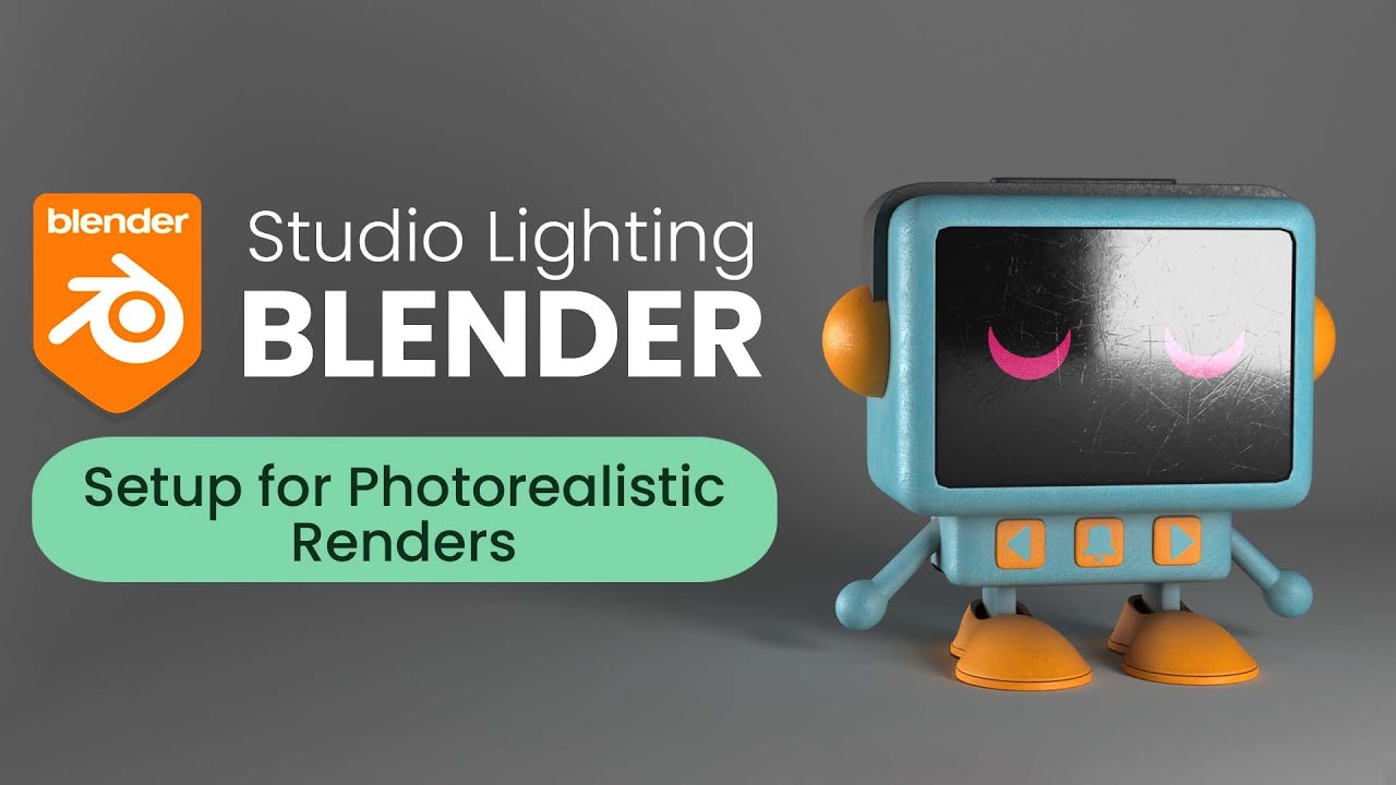 Studio Light Setup - Blender Lighting Tutorial - Substance Painter Textures Export