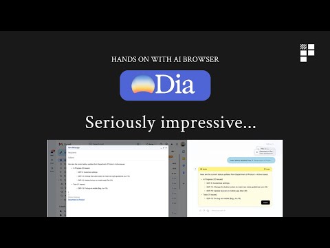 Dia AI browser is seriously impressive. Hands on: how you can use this at work.