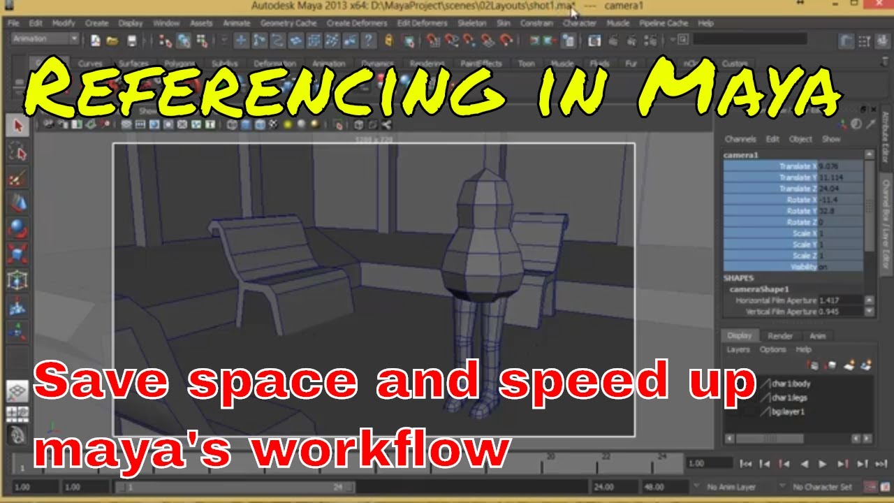Referencing in Maya | Rees3D.com