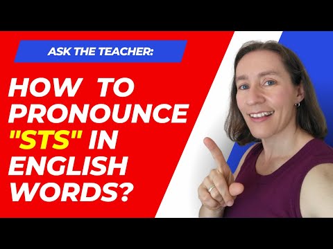 How to pronounce -STS at the end of English words?