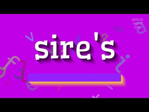 How to say "sire's"! (High Quality Voices)