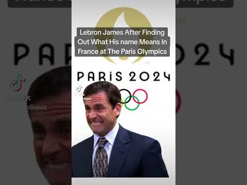 LeBron James After Finding The Meaning Of His Name In France At The Paris Olympics
