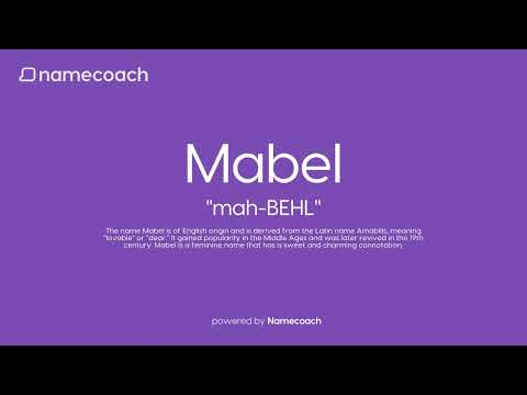 How to Pronounce Mabel