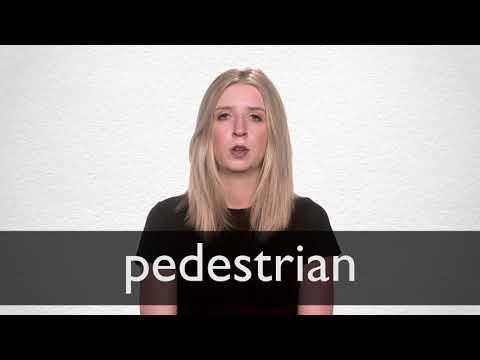 PEDESTRIAN 释义 | 柯林斯英语词典