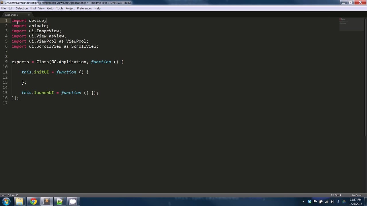 Parallax Scroll Tutorial 01