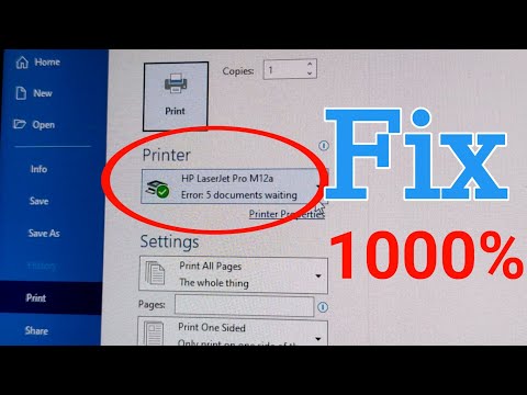 How to fix- Error documents waiting problem in Printer