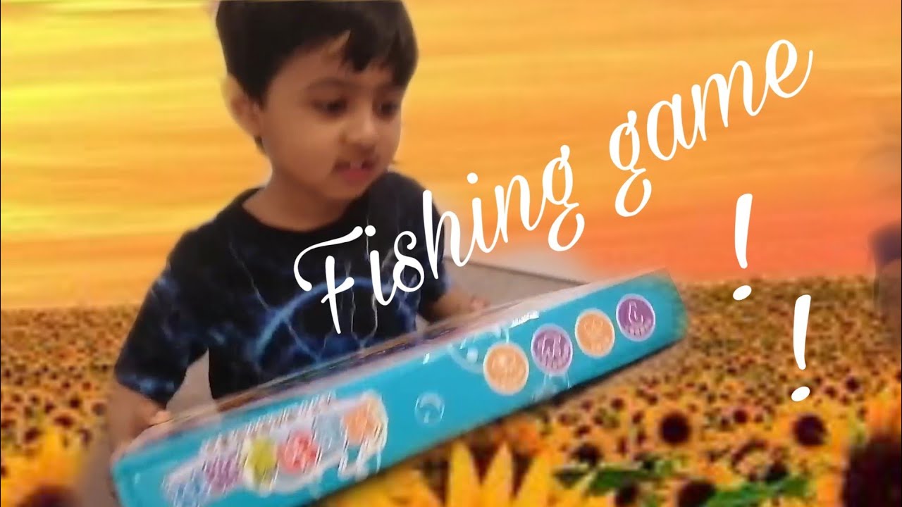 Unboxing toy box! Fishing game from amazon