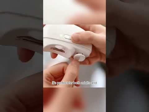 Electric Nail Trimmer Nail Chip Storage 2 Speed Levels Electric Nail Clipper with USB Charging