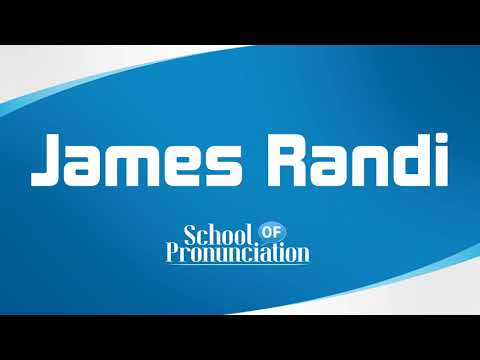 Learn How To Pronounce James Randi
