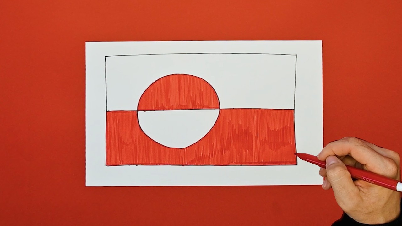 How to draw the flag of Greenland