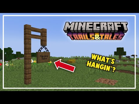 How to Craft and Use Hanging Signs in Minecraft
