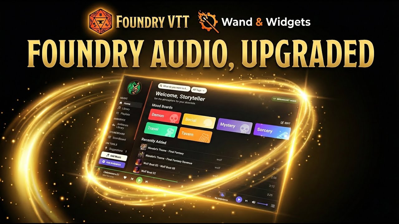 Narrator’s Jukebox - The Ultimate Music & Ambience Tool for Foundry VTT