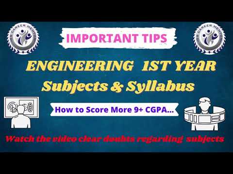 Engineering First Year Syllabus l Engineering 1st Year Subjects l Engineering Graphics l Important