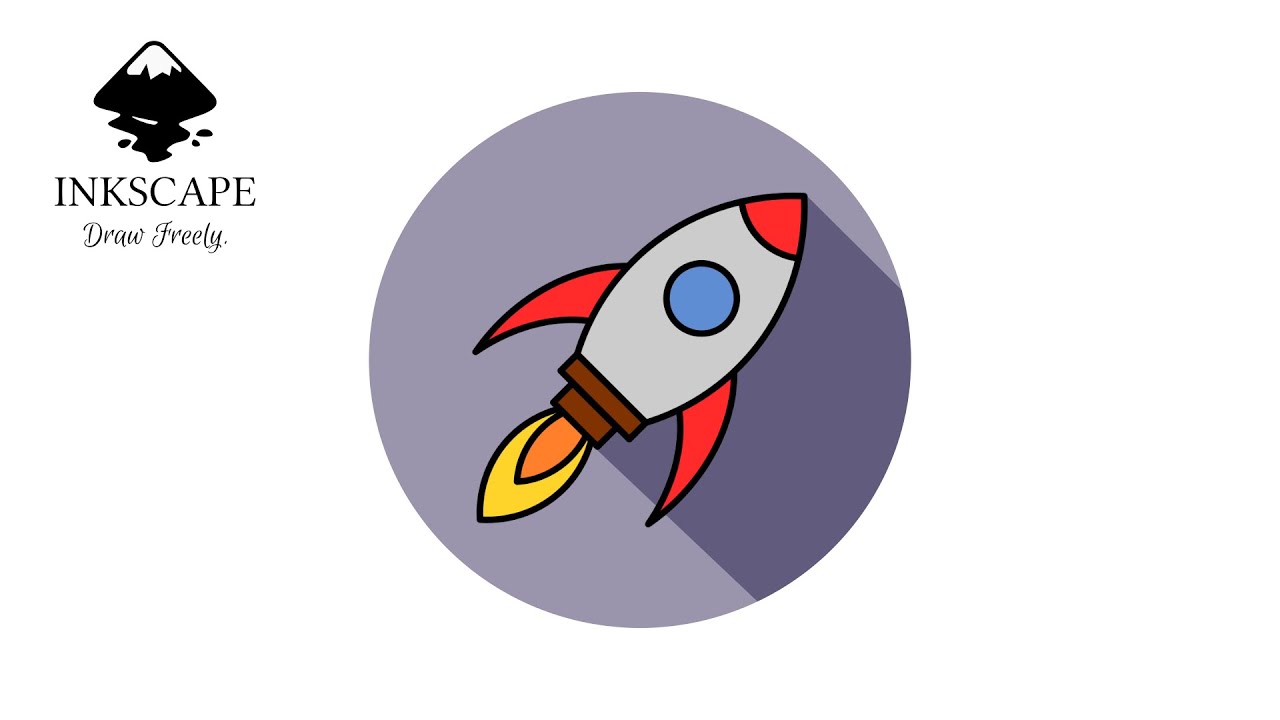 Rocket Icon Tutorial in Inkscape | Icons Design in Inkscape