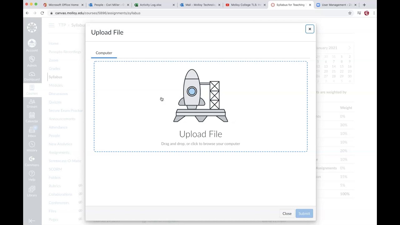 How To Upload A Syllabus To Canvas