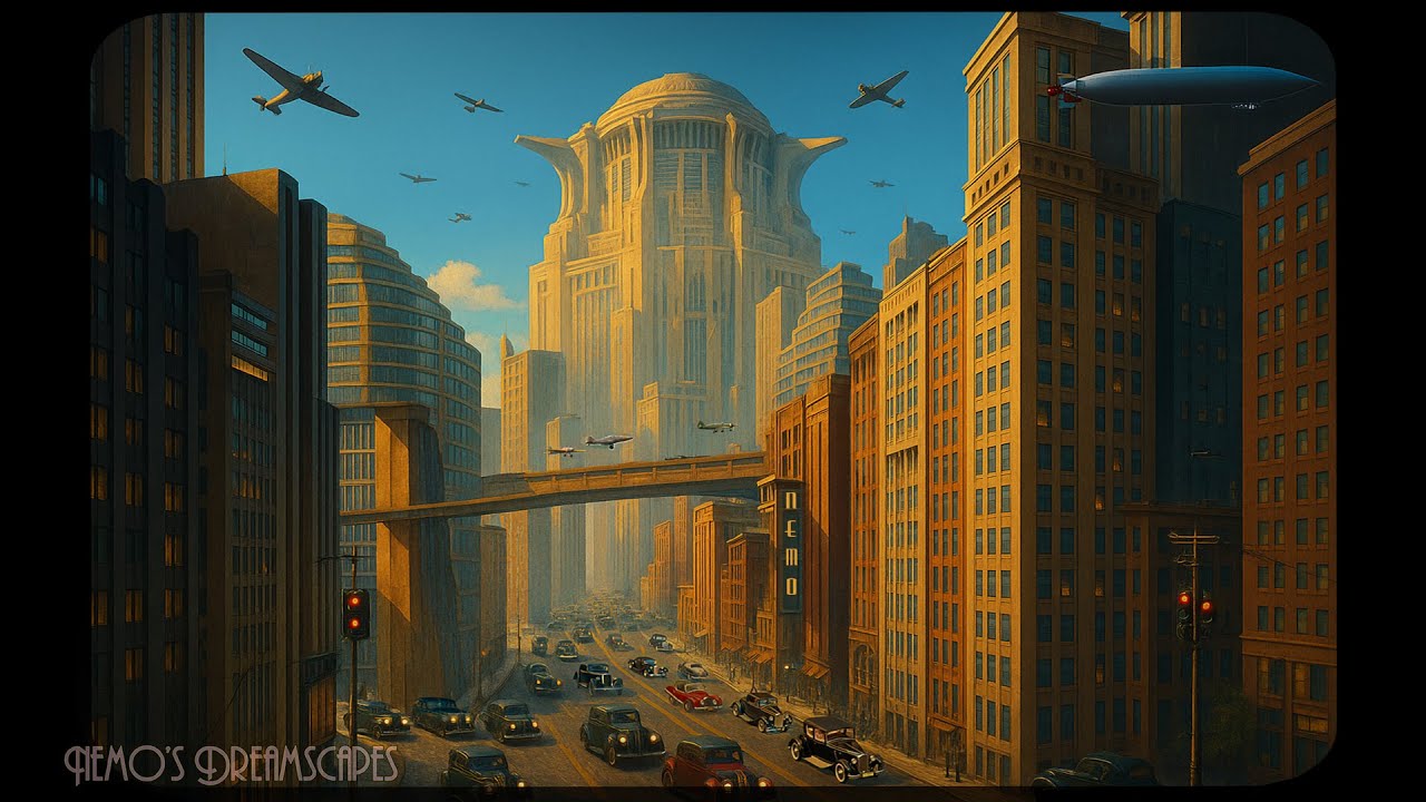 The Future That Never Came | 1927 Metropolis | A Retro-futuristic Dreamscape w/ Vintage Oldies Music