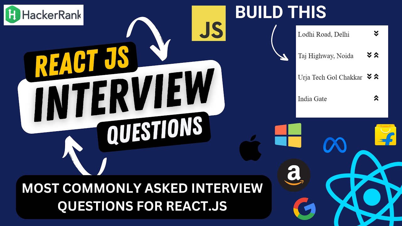 React JS Machine Coding Interview Questions - Navigation Component in React
