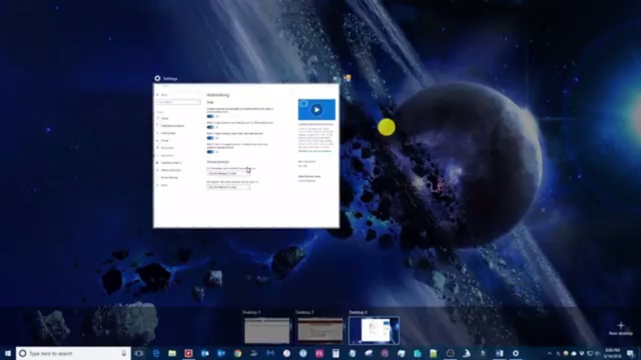 Basic Computer Skills - Multitasking Settings