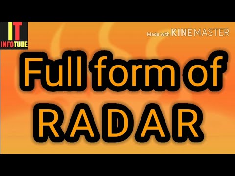 Full form of RADAR | What is RADAR