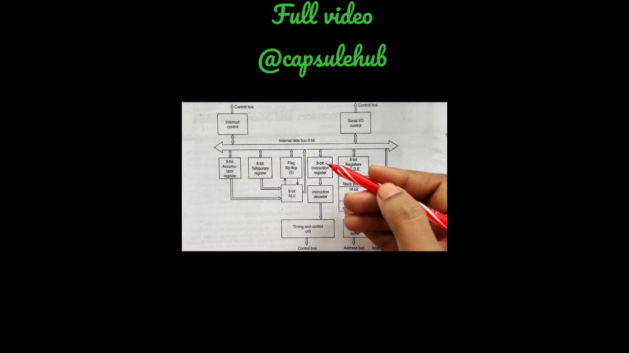 Microprocessor #8085 #8085architecture #blockdiagramof8085 #architecturewithblockdiagram #capsulehub
