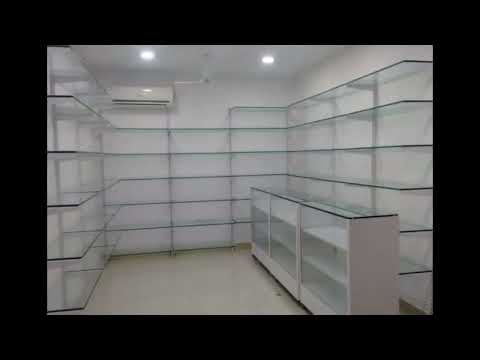 Glass Display Rack - Glass Wall Rack Latest Price, Manufacturers ...