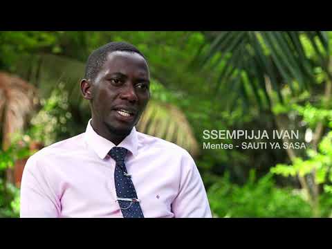 Sauti Ya Sasa Mentorship Program success story by Ssempija Ivan a mentee