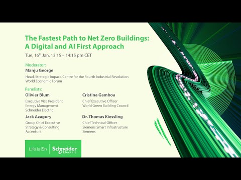 Fastest Path to Net Zero Buildings: Digital & AI | Davos Affiliate Session
