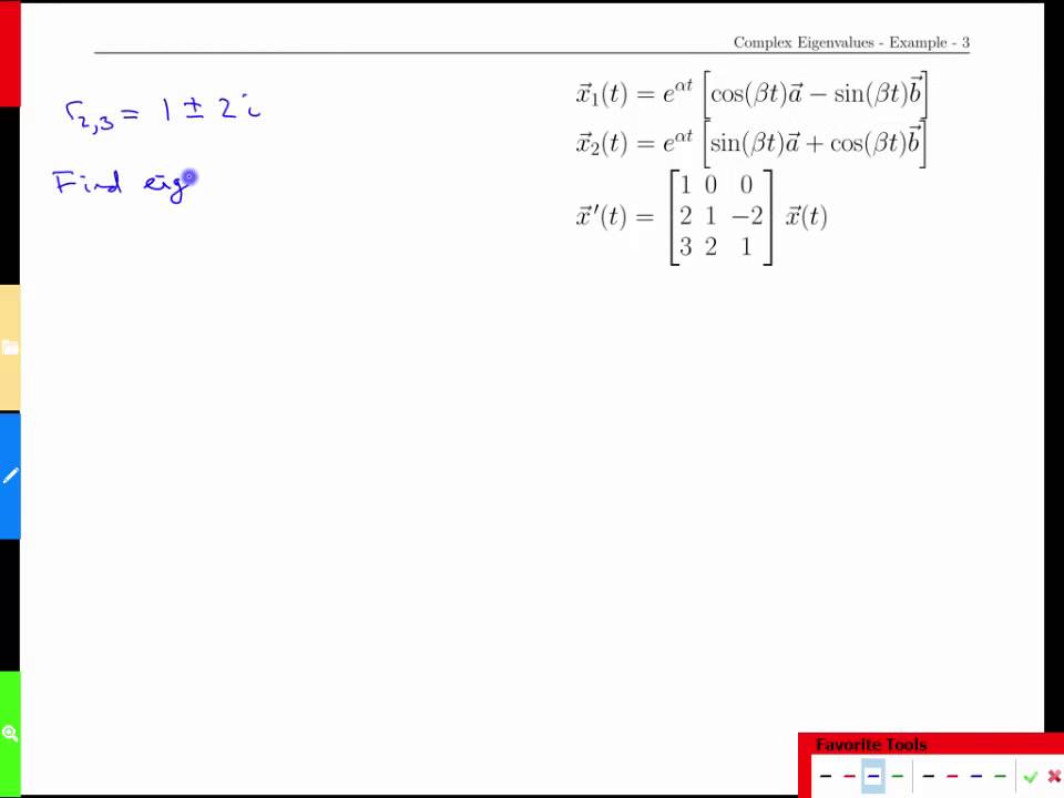 Week 11-2 Complex Eigenvalues - Example