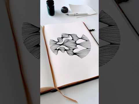Fine Line Design #art #design #drawing #ink #inkart #sketchbook #letsdraw #fyp #short #viral #draw