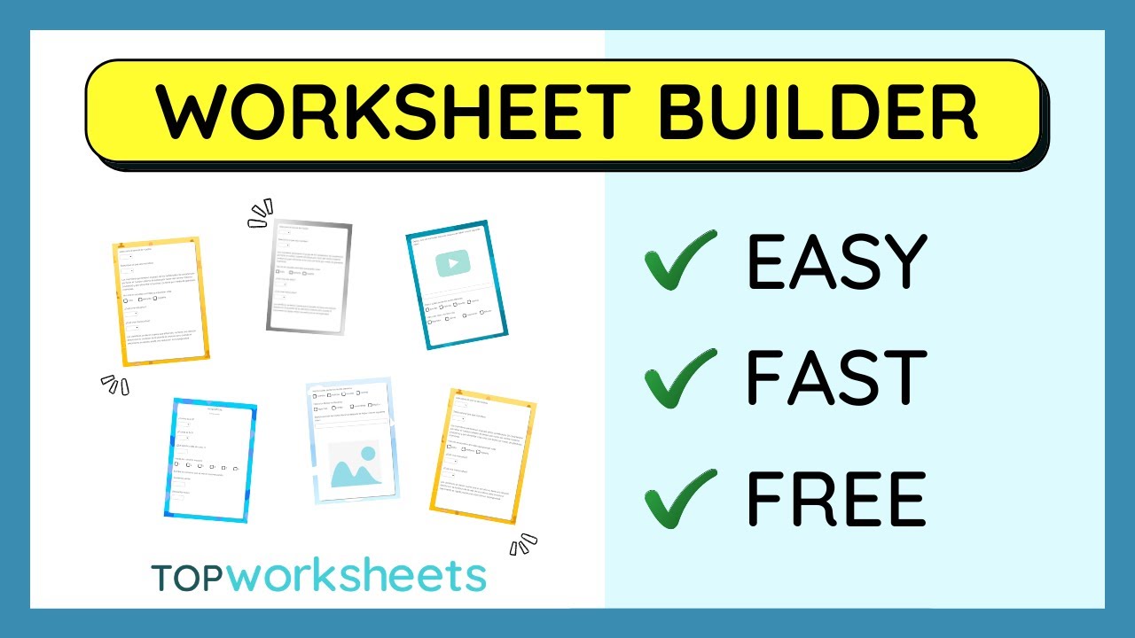 CREATE INTERACTIVE WORKSHEETS WITHIN 5 MINUTES | Use the new BUILDER to create them at high velocity