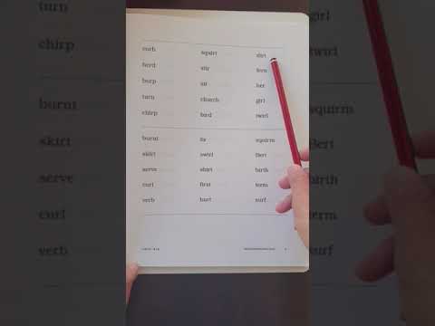 V 81: R controlled vowel Words Er ir ur reading word list