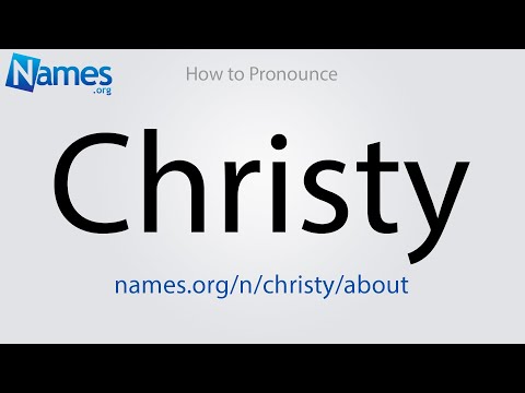 How to Pronounce Christy