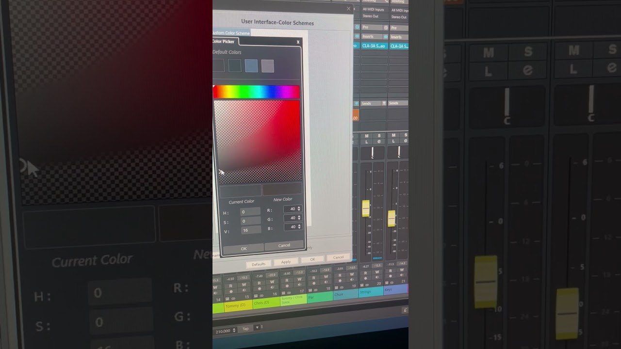 Bug when seting colors with color picker C14 - Cubase - Steinberg Forums