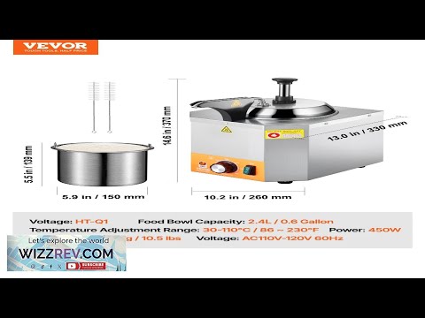 2.4L Electric Cheese Dispenser with Pump Commercial Hot Fudge Warmer 86℉ 230 Review