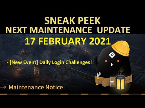 [Game Play] Sneak Peek 17 FEB 2021 Maintenance by Chris Poli | Black ...
