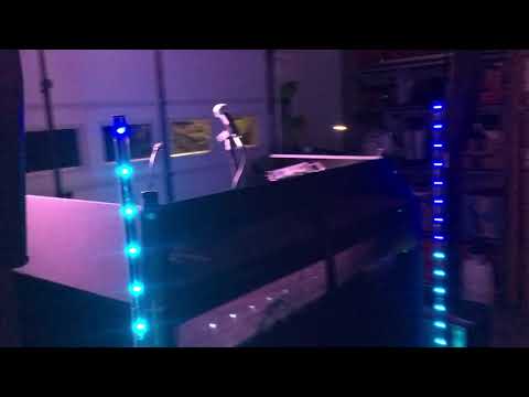 Mobile DJ setup and light show