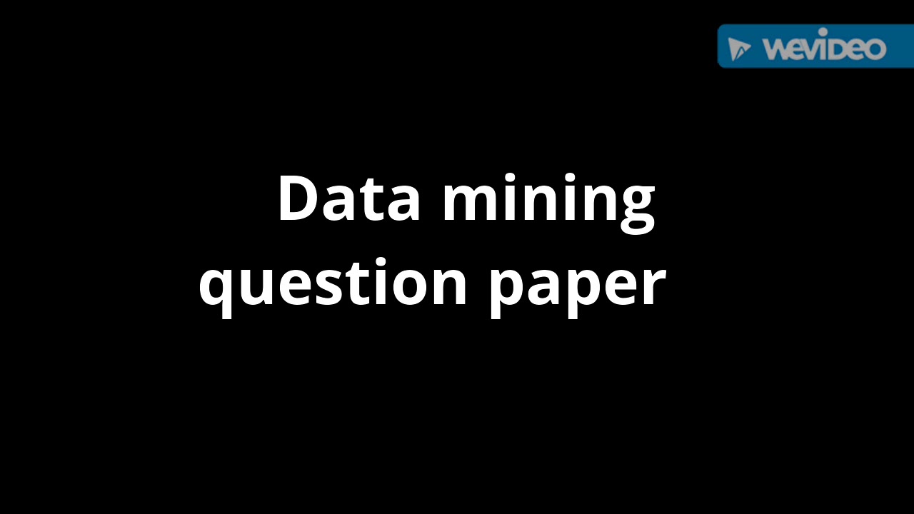 previous Data mining question  paper