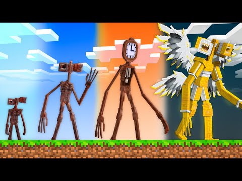Evolving SIREN HEAD into a GOD in Minecraft!