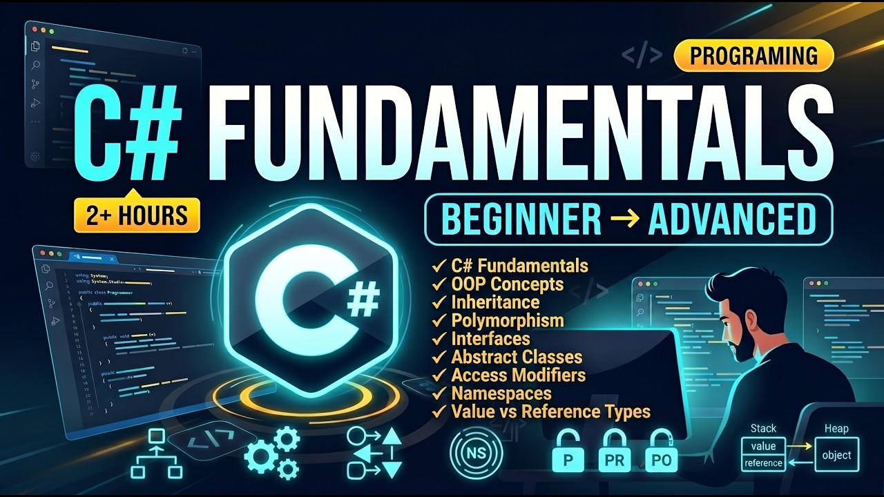 C# Fundamentals Explained | Beginner to Advanced Interview Concepts (2+ Hours)