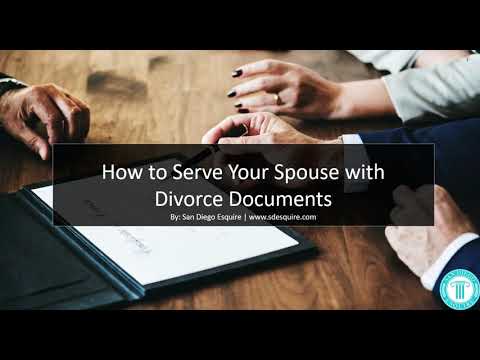 How to Serve Your Spouse with Divorce Documents in California