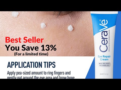 CeraVe Eye Repair Cream | Under Eye Cream for Dark Circles and Puffiness |