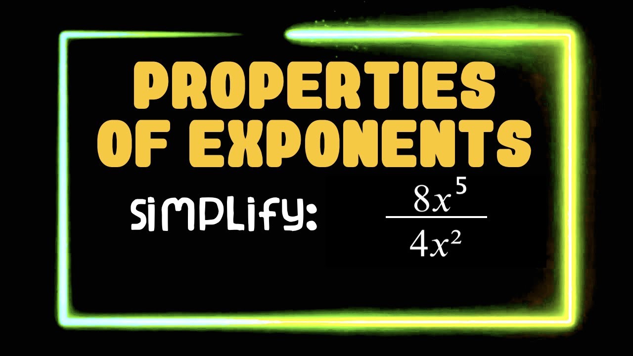 Simplify: (8𝑥⁵)/(4𝑥²)