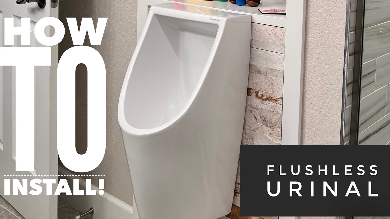 How to install a flushless urinal