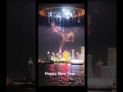 New Year in China Drone Show