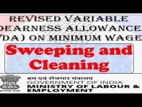 Minimum Wages for Sweeping and Cleaning Worker w.e.f. 1st April 2025 - Revised VDA Order
