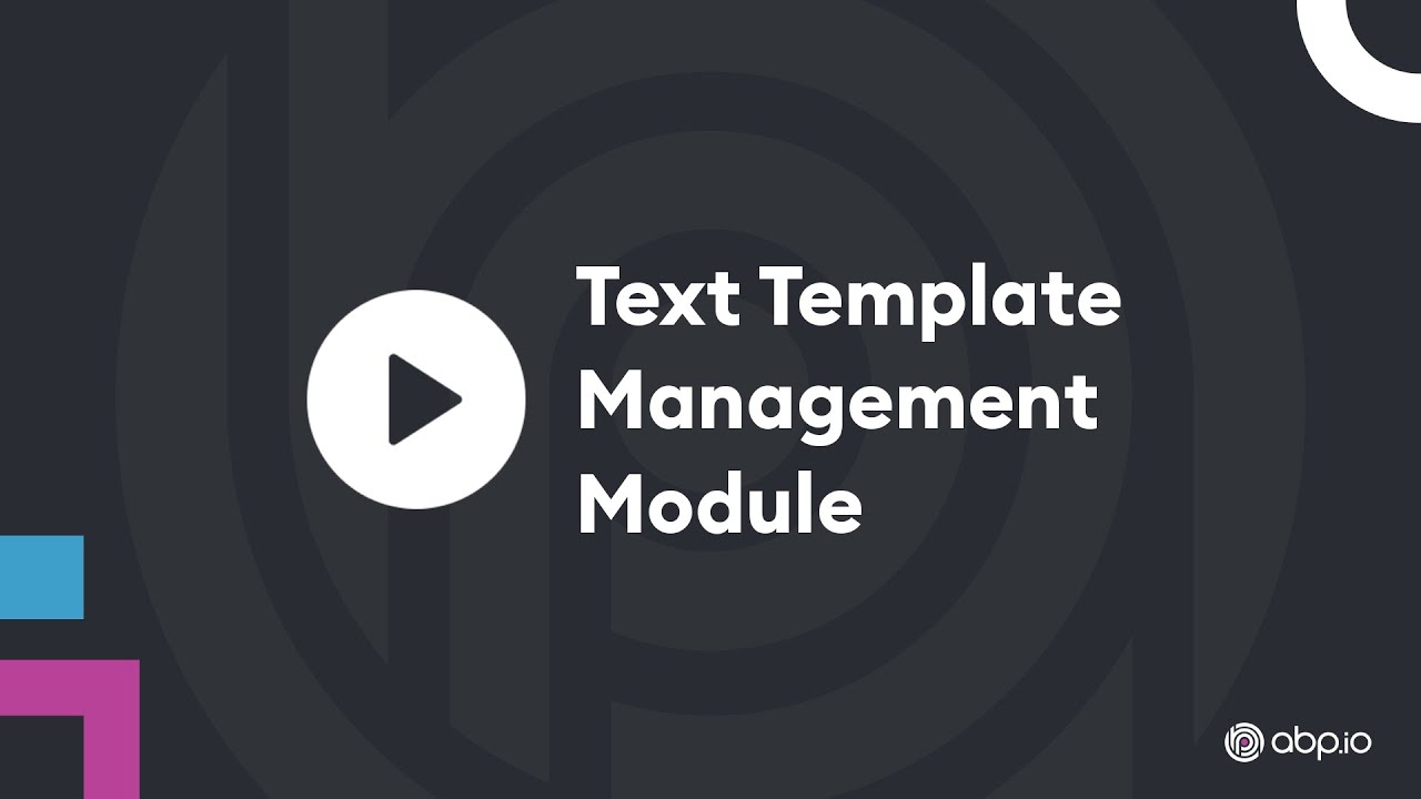 ABP — Text Template Module