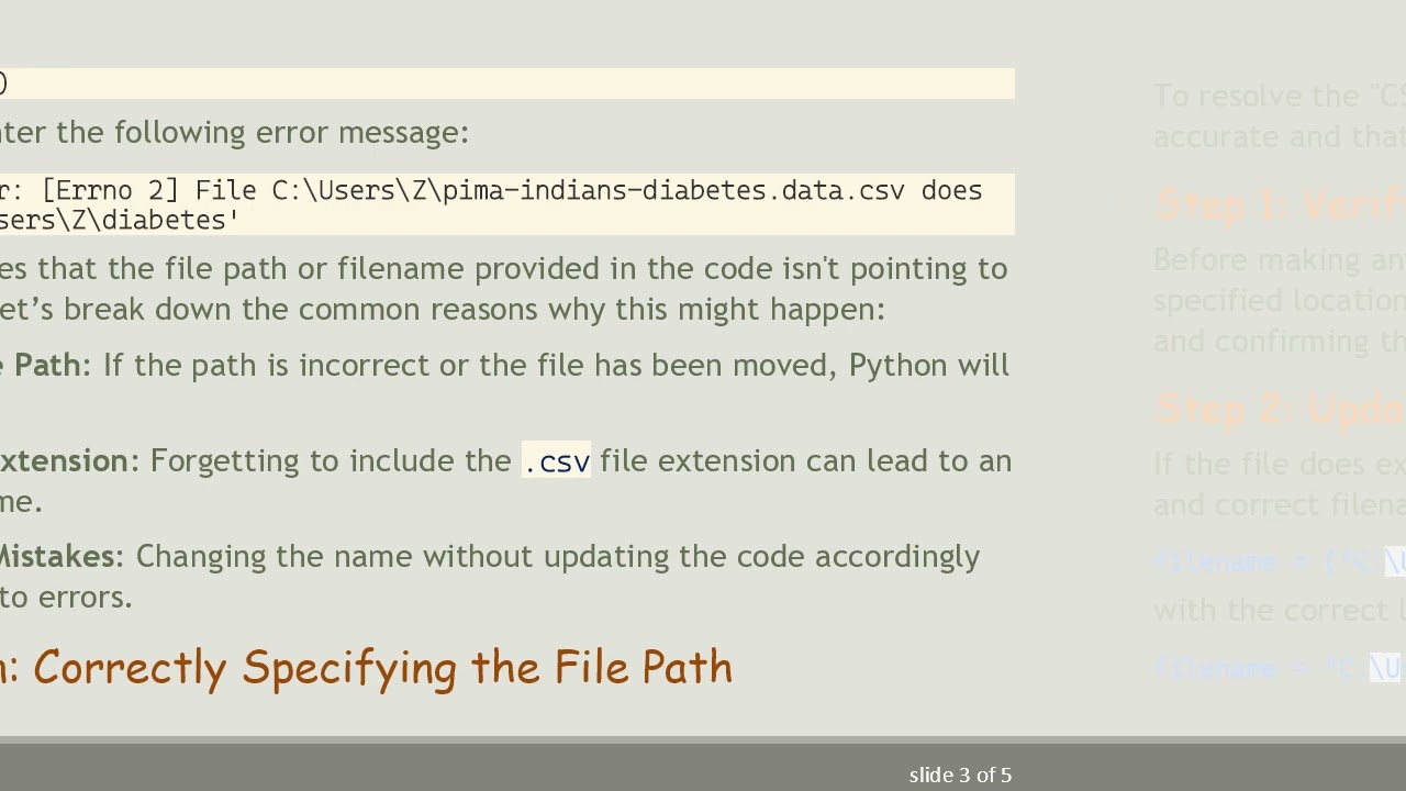 Resolving the CSV File Does Not Exist Issue in Jupyter Notebook