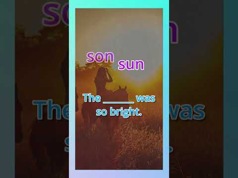 LEVEL UP YOUR ENGLISH Vocabulary with @allicesenglishclub HOMOPHONES #englishgrammar #sun #son
